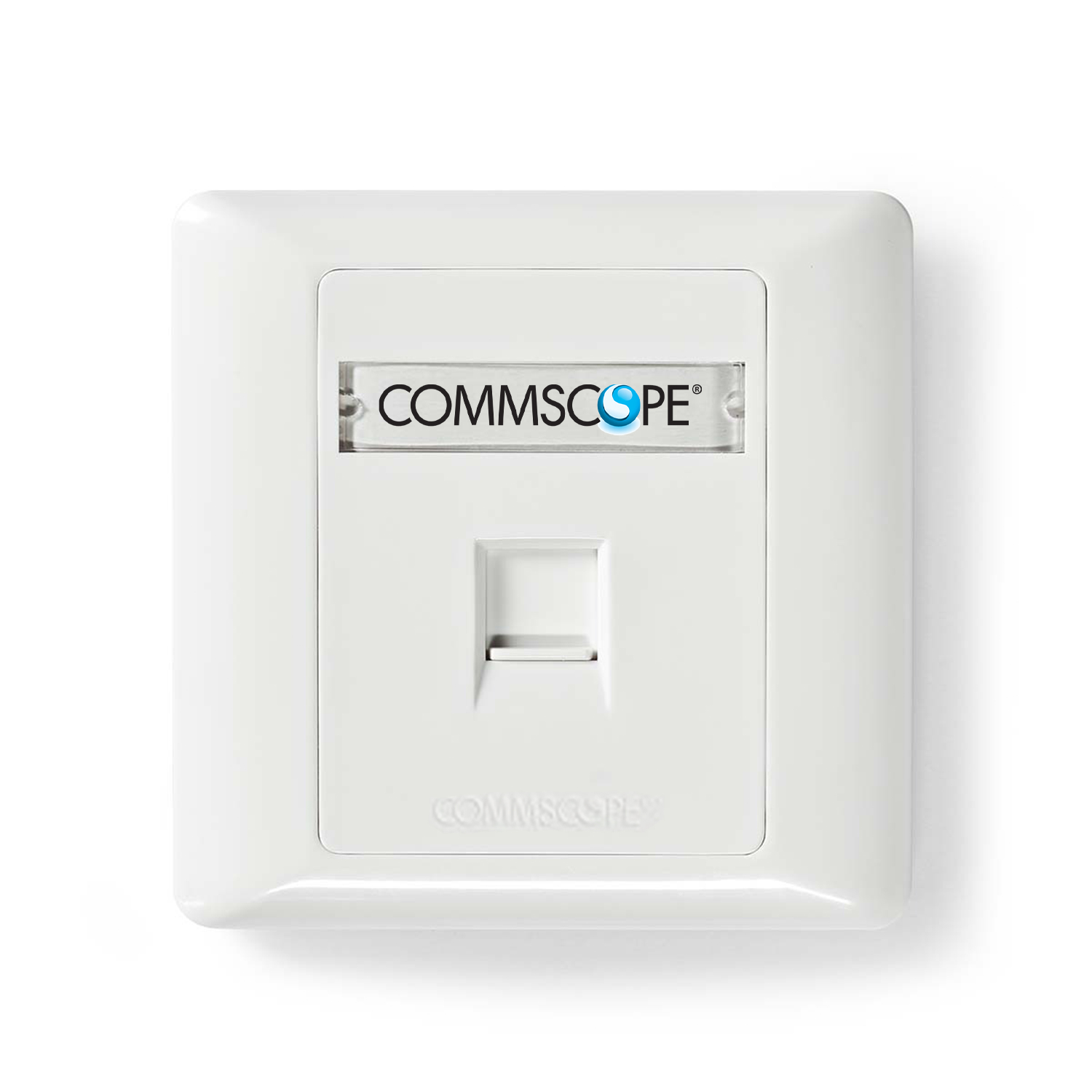 COMMSCOPE 1 PORT CAT6 FACE PLATE NETWOTKING SOCKET - Buy Karlo